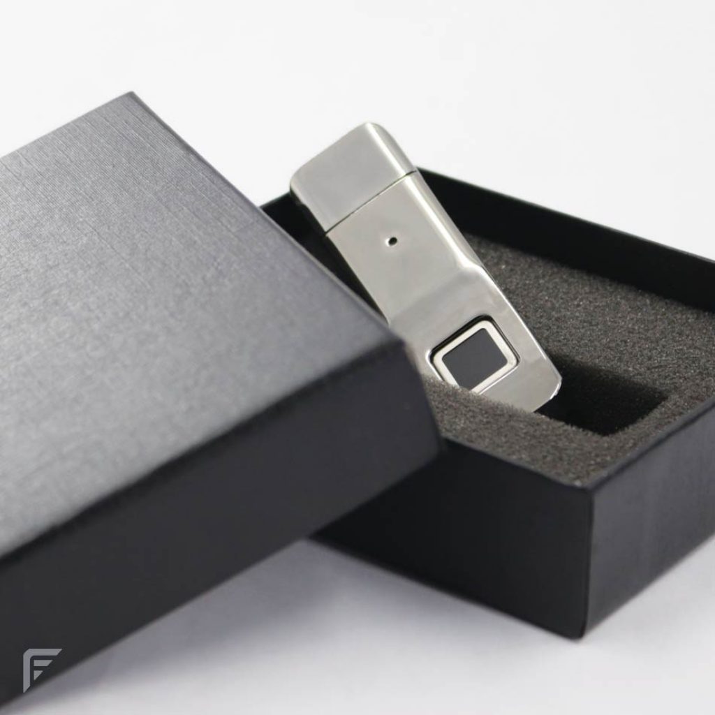 Metal Biometric Finger Print Flash Drive - Flashtify